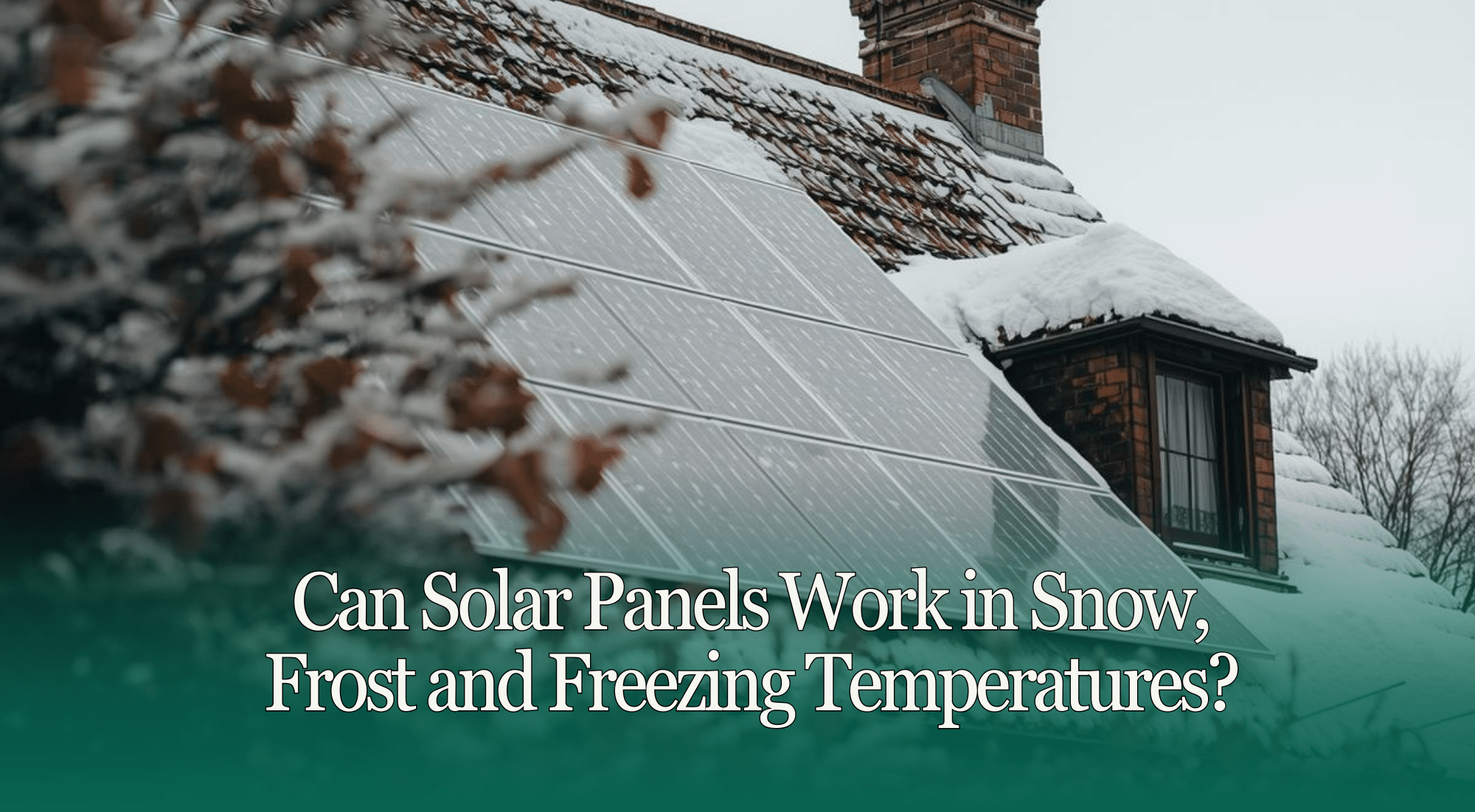 Can Solar Panels Work in Snow, Frost and Freezing Temperatures?